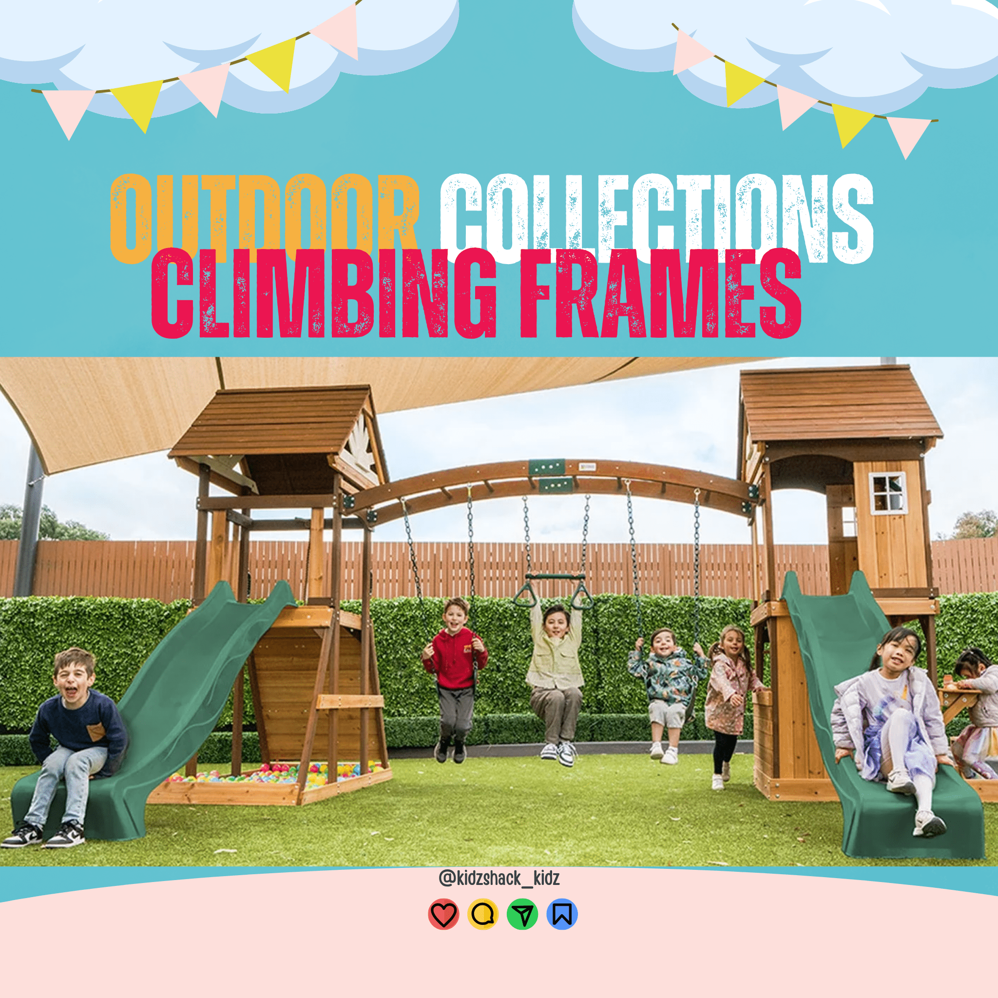 Climbing Frames for Kids | Outdoor Play & Adventure – Kidzshack