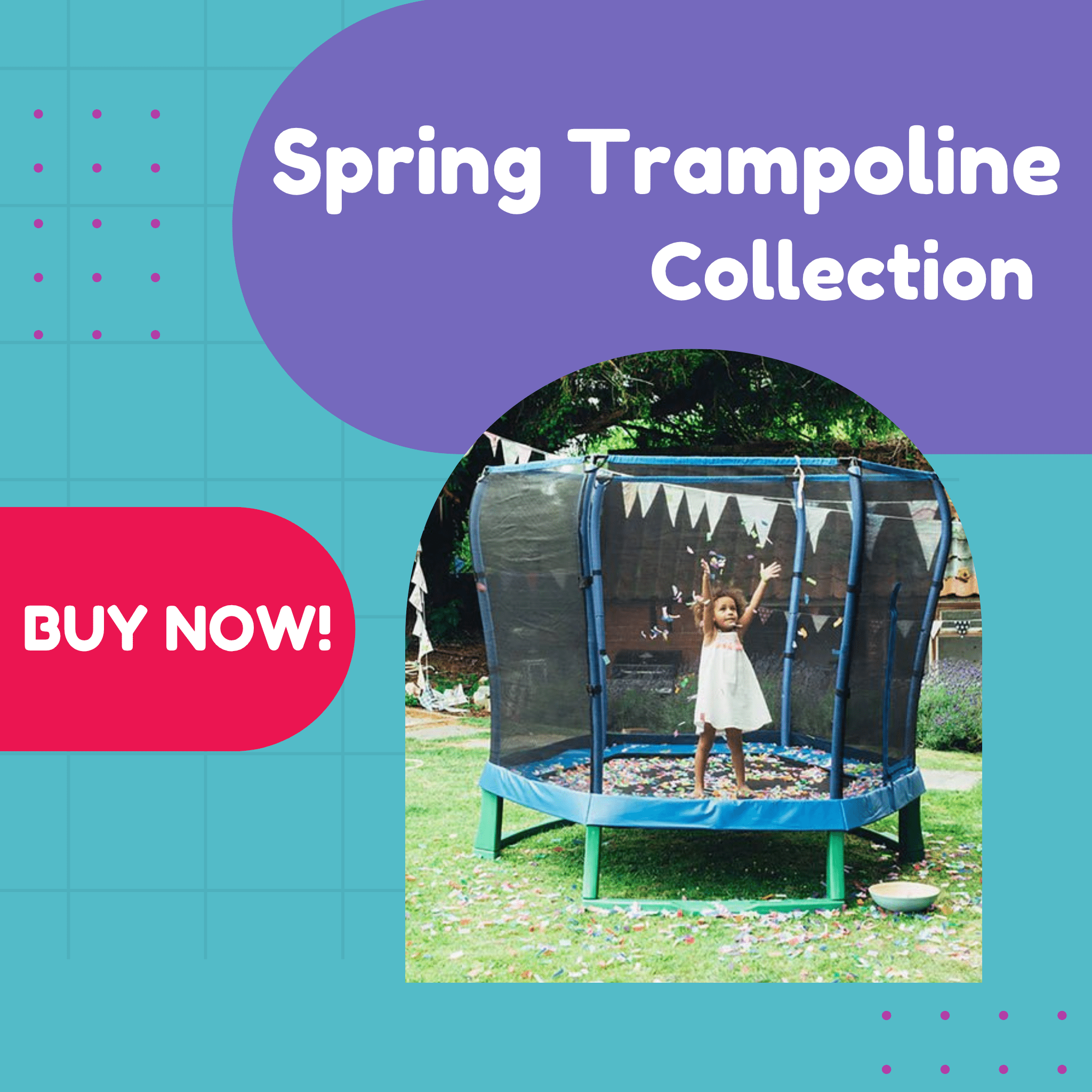 Spring Trampolines | High-Bounce Backyard Fun – Kidzshack